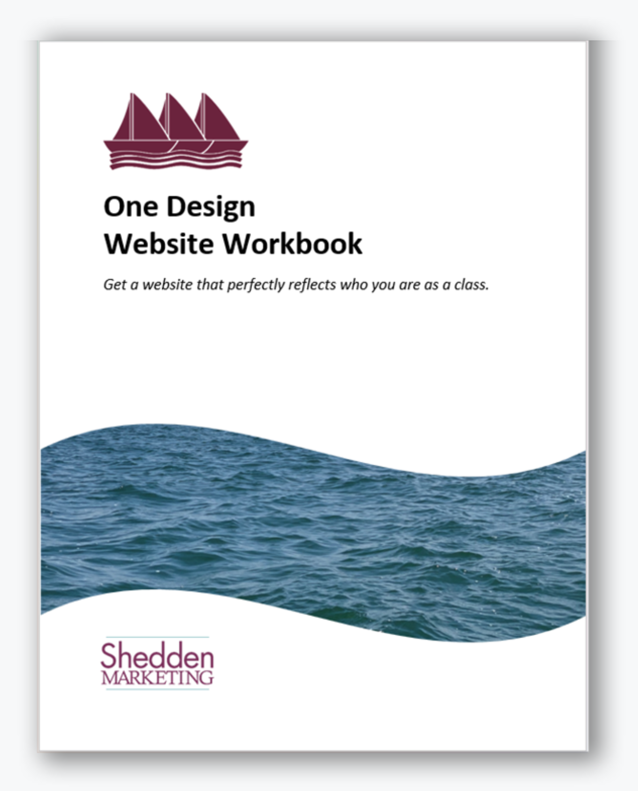 One Design Website Workbook - Shedden Marketing